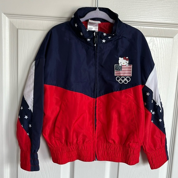 Hello Kitty | Jackets & Coats | Hello Kitty Red And Blue Kids Jacket ...